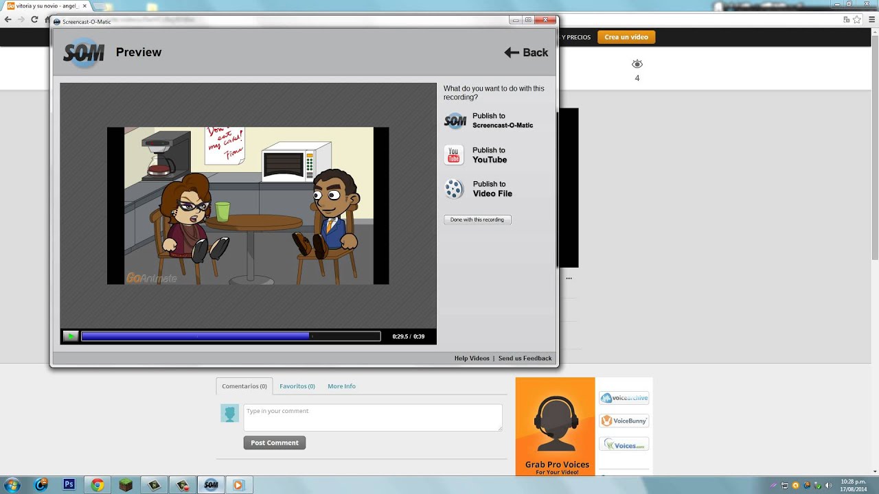 Como Descargar Una Animacion de GoAnimate Online 2014 (Mejorado 100% ...