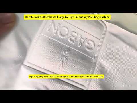 How to make 3D Embossed Logo by High Frequency Wielding Machine？ - YouTube