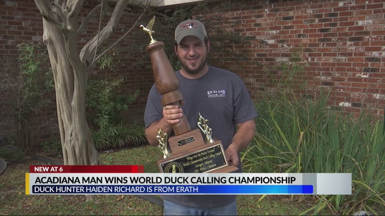 Acadiana man wins world duck calling championship - YouTube