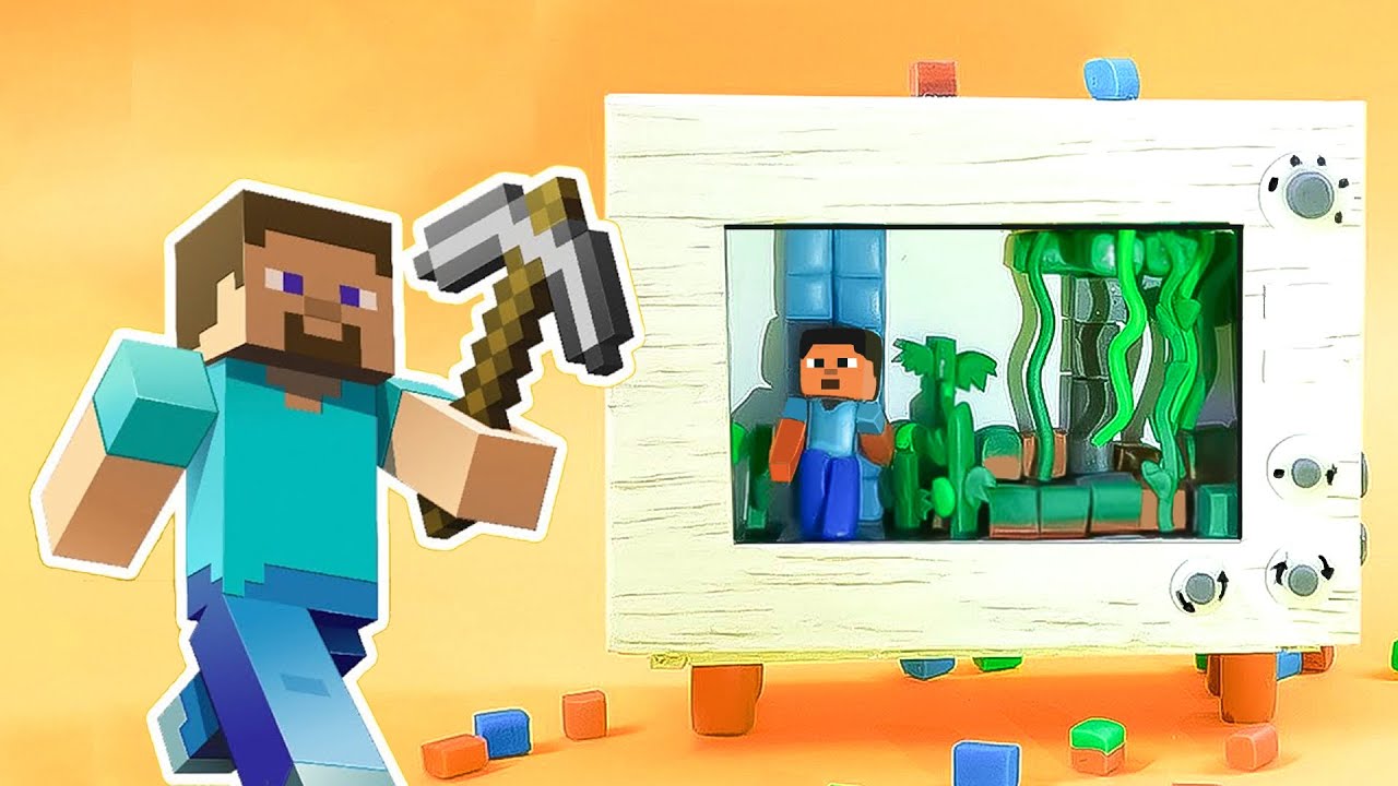 Making TV MINECRAFT Miniature | TV MINECRAFT Miniature - Part 1 ...