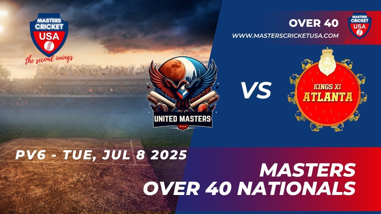 Badri 1 – United Masters vs Kings XI | Over 40 Nationals 2025 | Houston ...