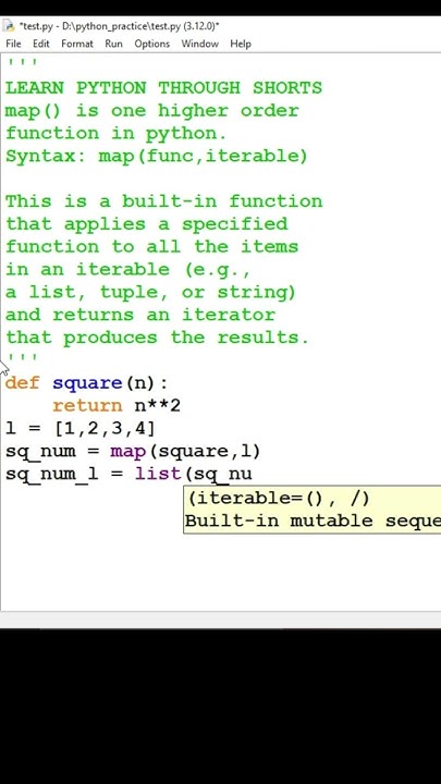 map function in python #shorts #python #pythontricks #pythonmapfunction - YouTube