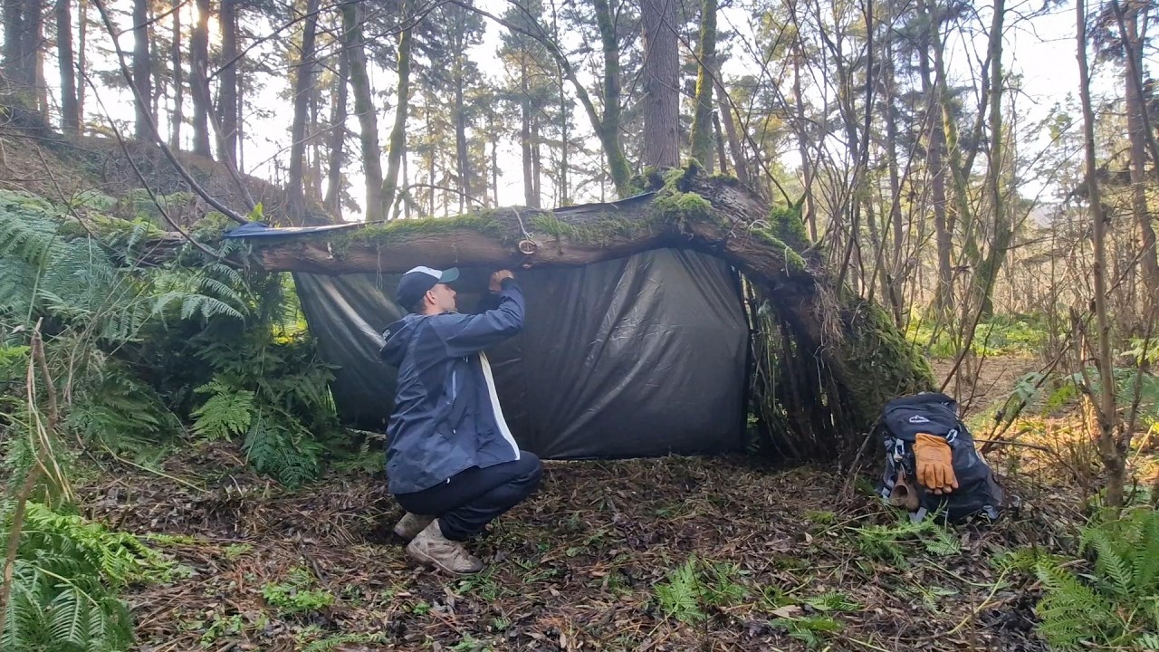 How to Build a Shelter with a Tarp and Cook Outdoors Like a Pro - YouTube