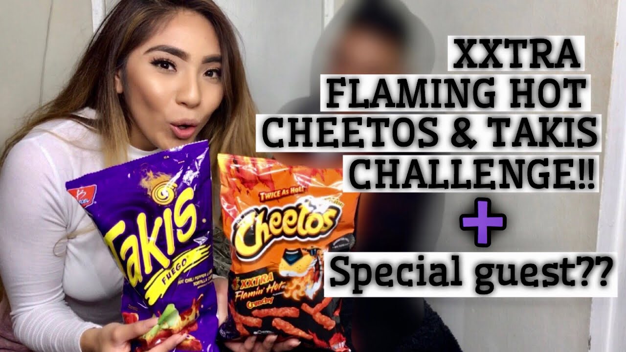 XXTRA FLAMING HOT CHEETOS AND TAKIS CHALLENGE!! 🔥 - YouTube