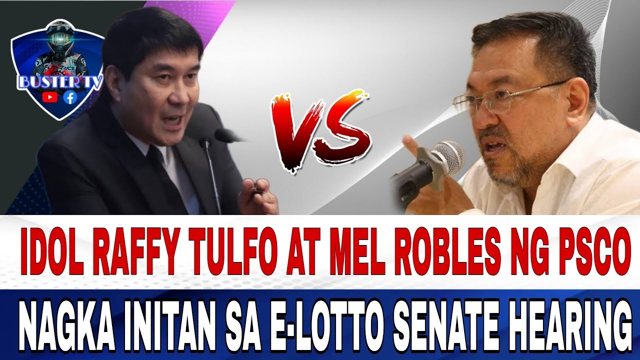 IDOL RAFFY TULFO VS MEL ROBLES OF PCSO NAGKA INITAN - YouTube