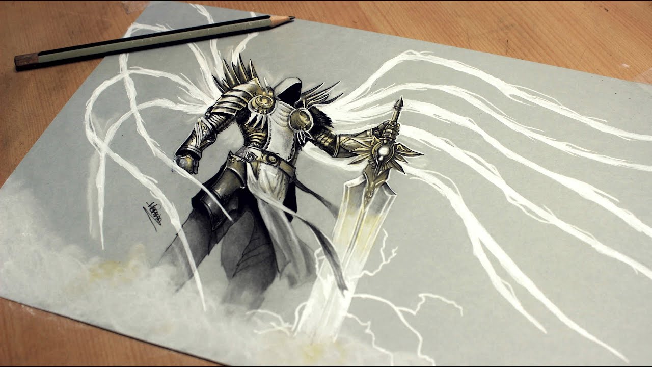 Speed Drawing ☼ : Tyraël ( Diablo - Heroes Of The Storm ) - YouTube