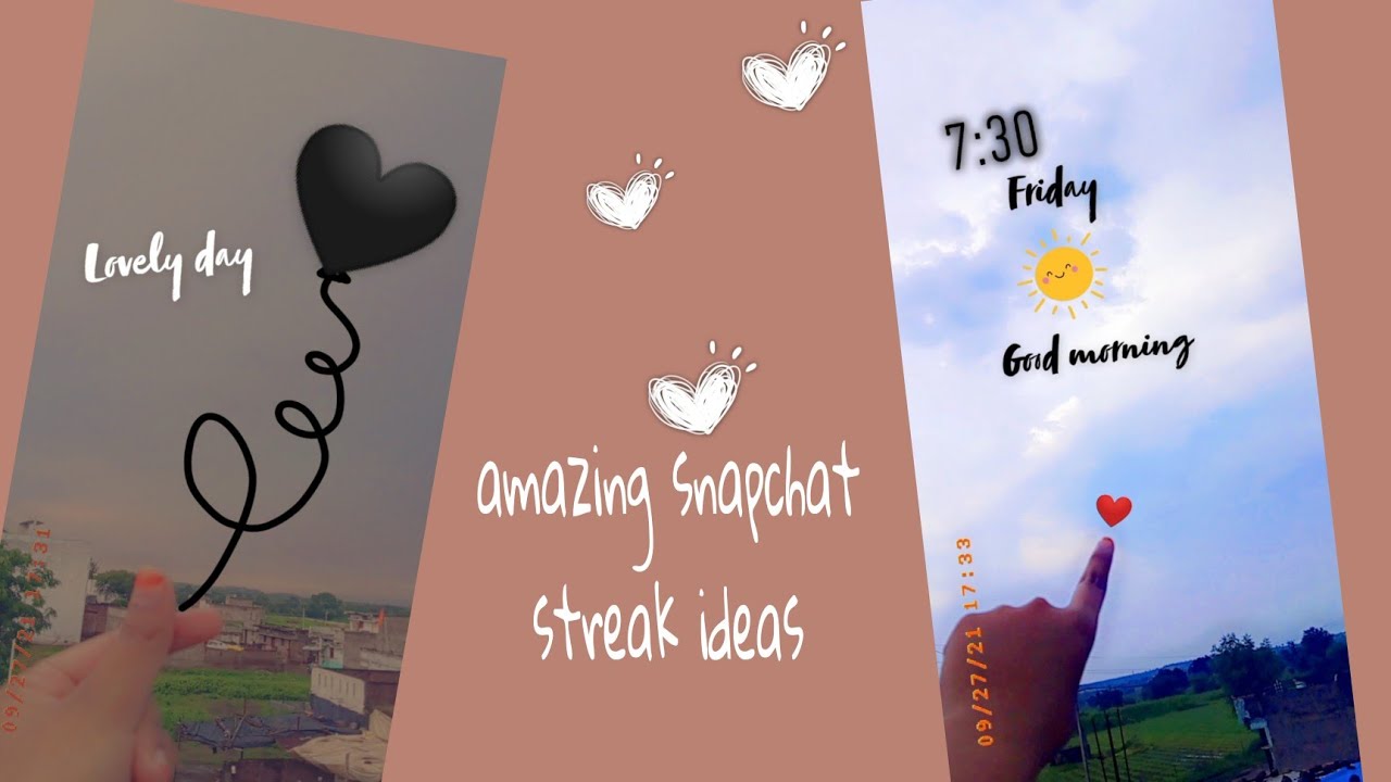 Amazing snapchat streak ideas for sky / hand poses idea's - YouTube