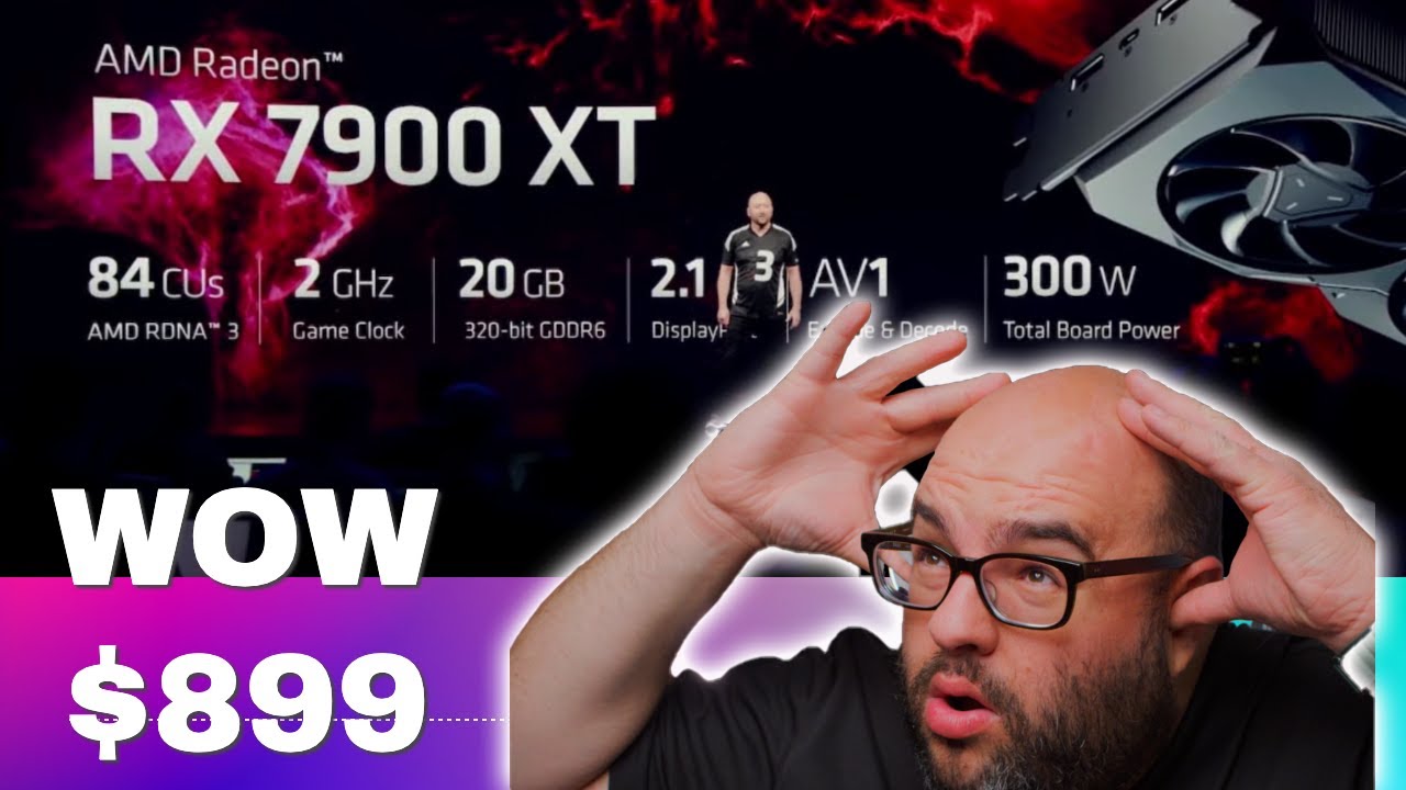 AMD…899 7900 XT! $999 7900 XTX! WOW - YouTube