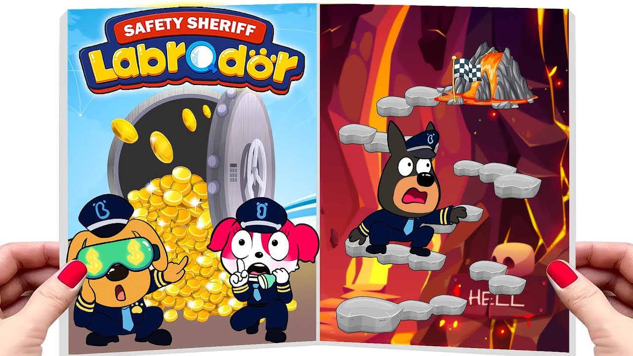 [ Paper DIY ] ️Making Quiet Book Sheriff Labrador | Sheriff Labrador ...