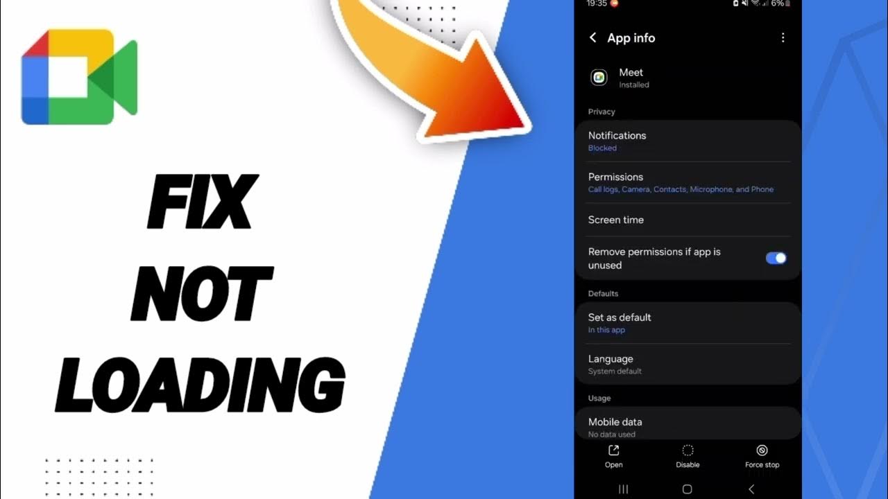 How To Fix Not Loading On Google Meet App 2025 - YouTube