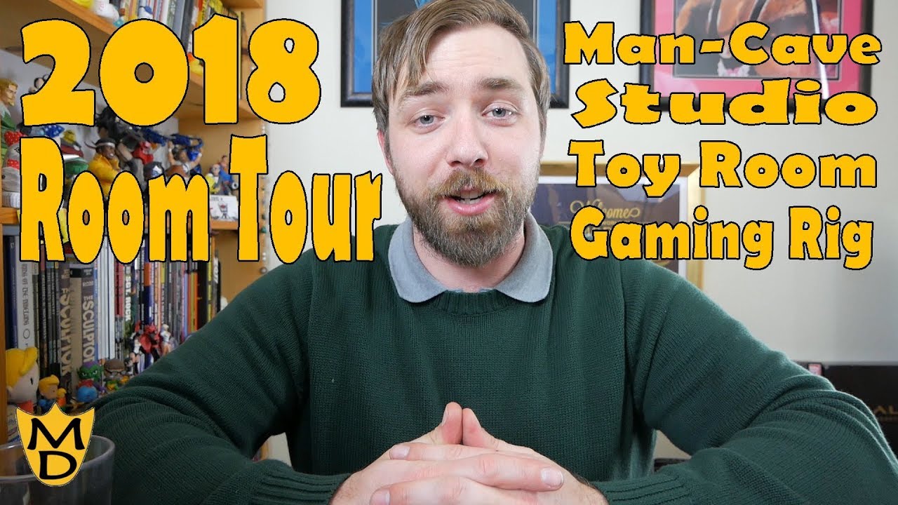 2018 Studio, Gaming, Toy Collection, Man-Cave Tour! - YouTube