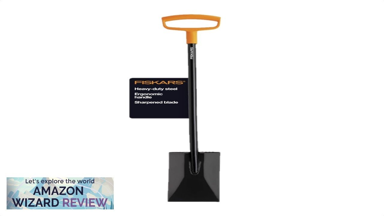 Fiskars 46" Steel Square Garden Spade Shovel with Ergonomic D-Handle ...
