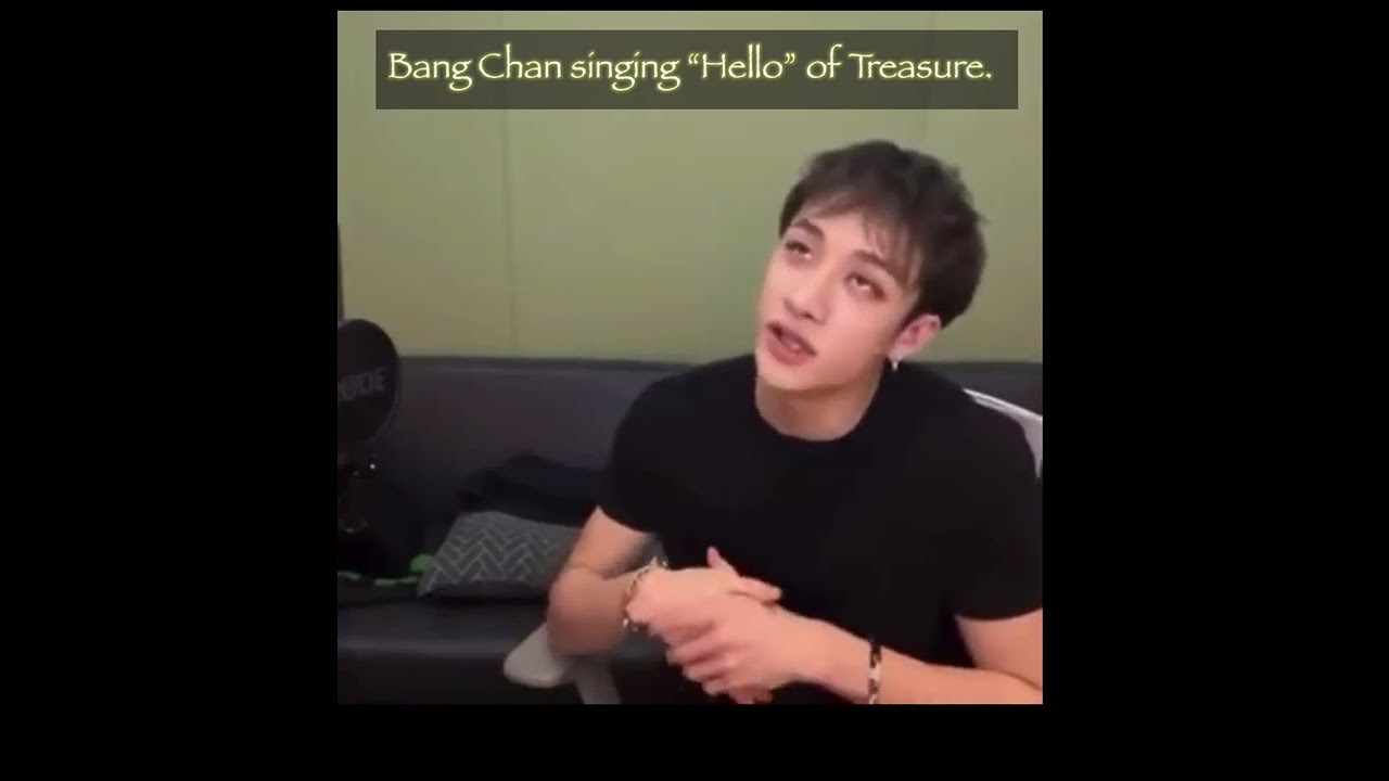 Bang Chan singing Hello from Treasure and love their Stages!#shorts# ...