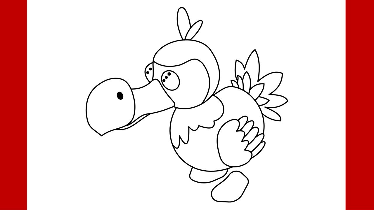 How To Draw Dodo From Roblox Adopt Me Step By Step Drawing - YouTube