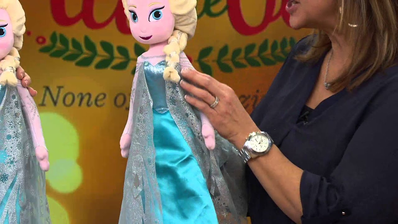 Disney's Frozen 24" Singing Plush Elsa Doll with Nancy Hornback - YouTube