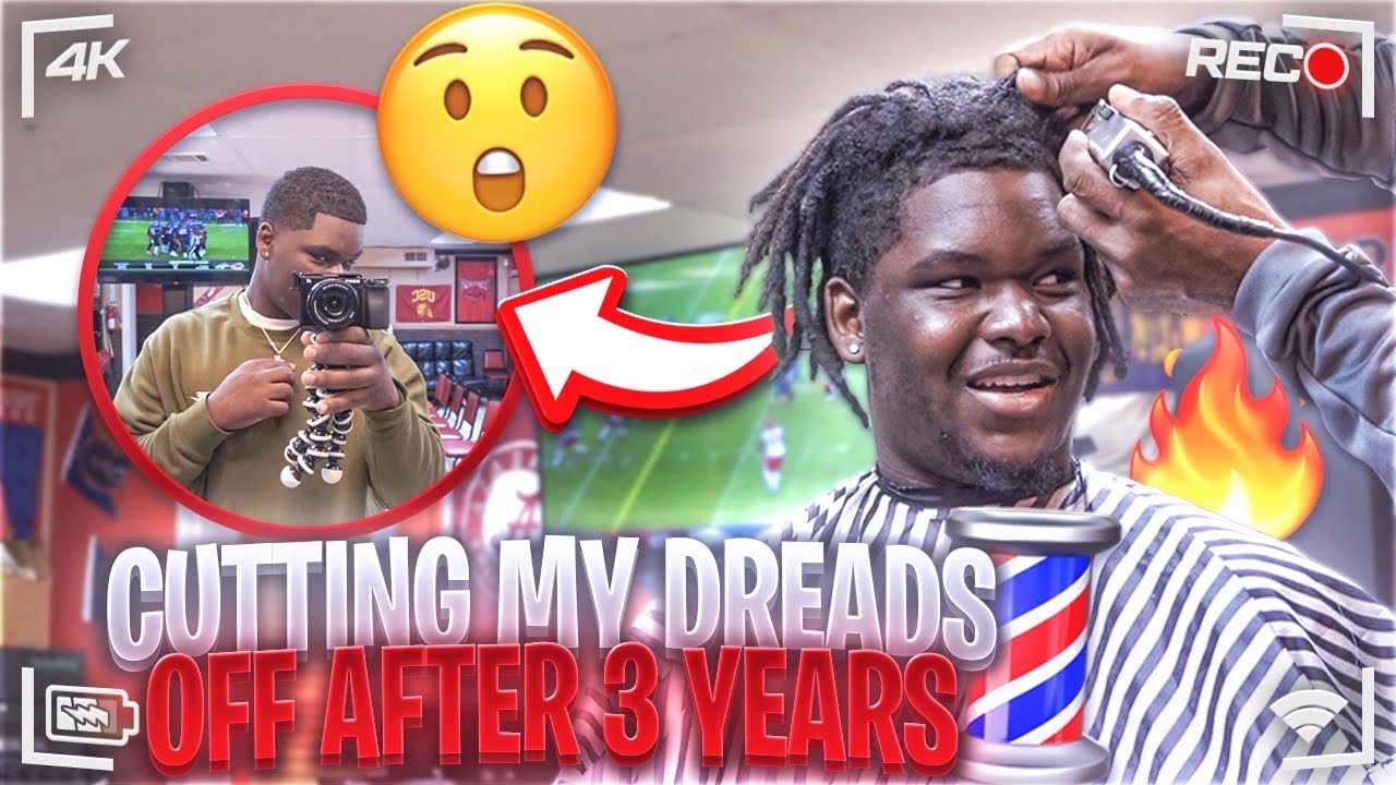 CUTTING MY DREADS OFF AFTER 3 YEARS!😱 *INSANE TRANSFORMATION* ️ - YouTube