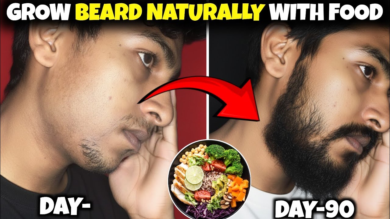 Beard Growth Diet Plan | Natural Beard Boosting Foods | How to grow ...