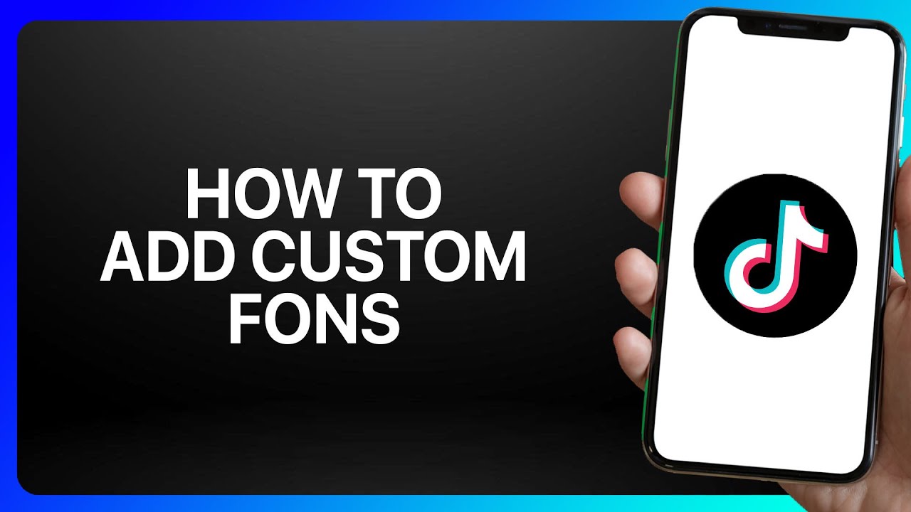How To Add Custom Font to TikTok Captions Tutorial - YouTube