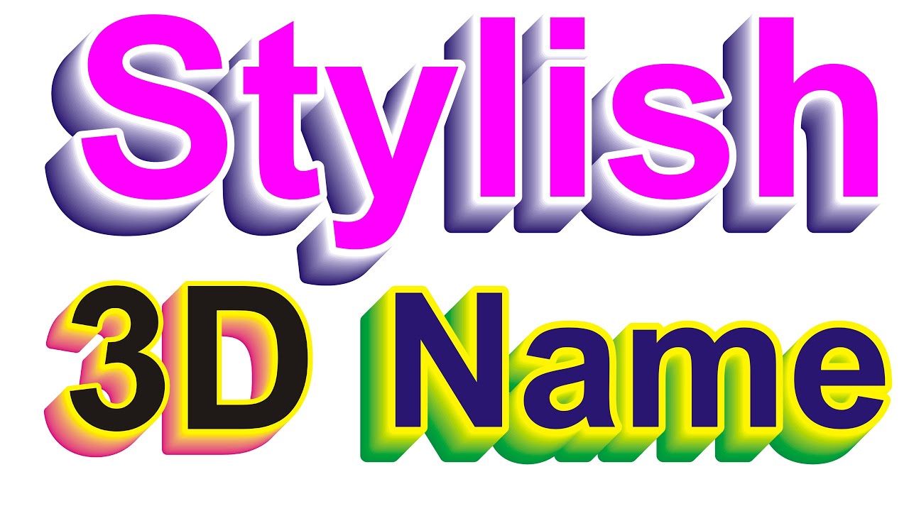 How To Write 3d Styles Text In Coreldraw 12 X7 Stylish Name 3d Name how-to-write-3d-styles-text-in-coreldraw-12-x7-stylish-name-3d-name