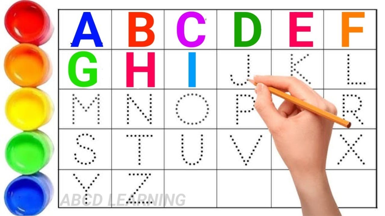 ABC for kids |Alphabet writing for kids |A to Z |write the alphabet ...