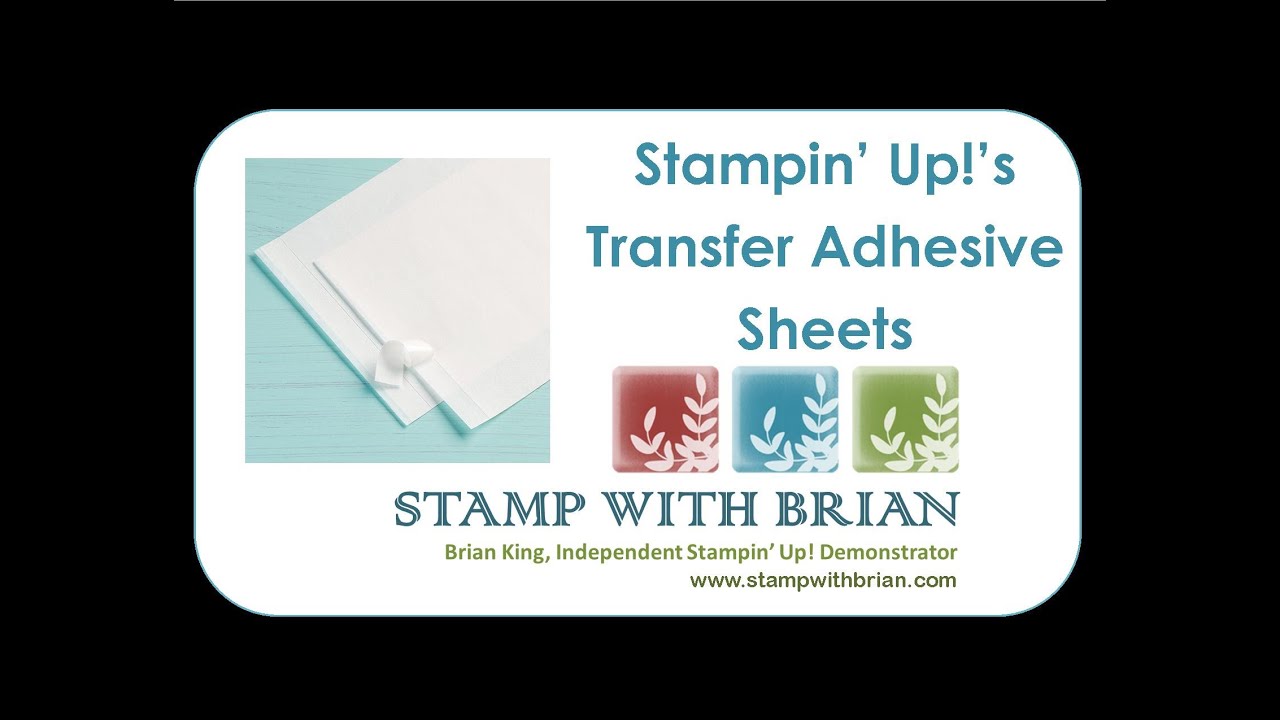 Transfer Adhesive Sheets - YouTube