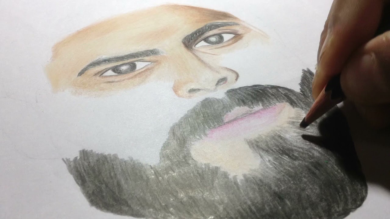 How to Draw Ravindra Jadeja || Portrait || Color Pencil Drawing ...