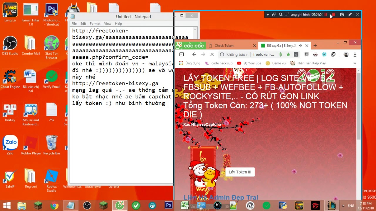 Cách bug token web mới nhất 2018 ♥|Channel Gamer - YouTube