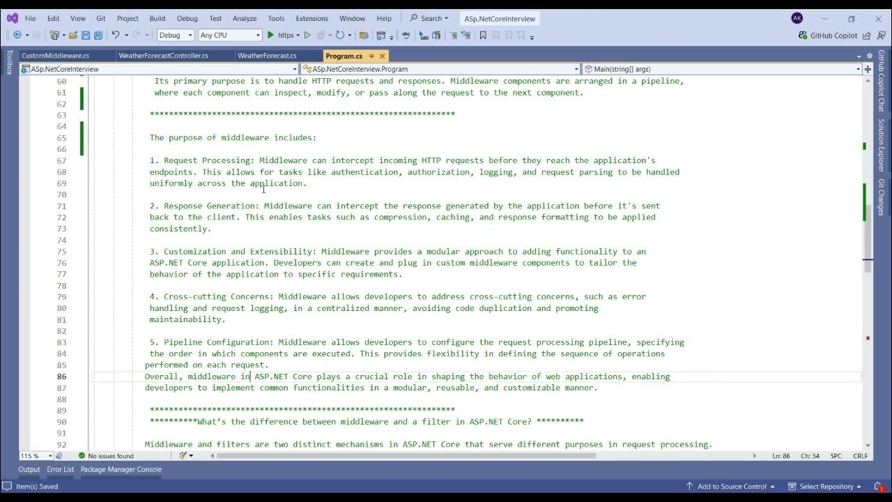 Asp Net Core Interview Question Part 1 - YouTube