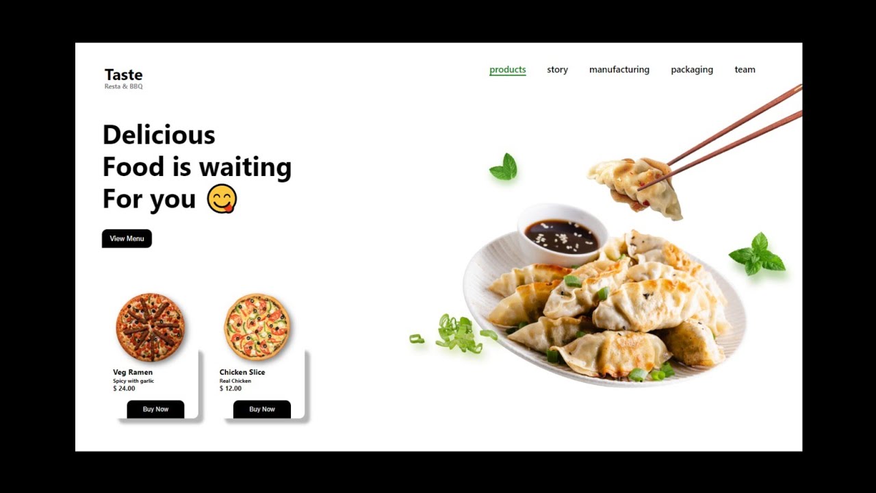 Restaurant Website In 2023 Website With Sourcecode Make A Food Website Step By Step Html