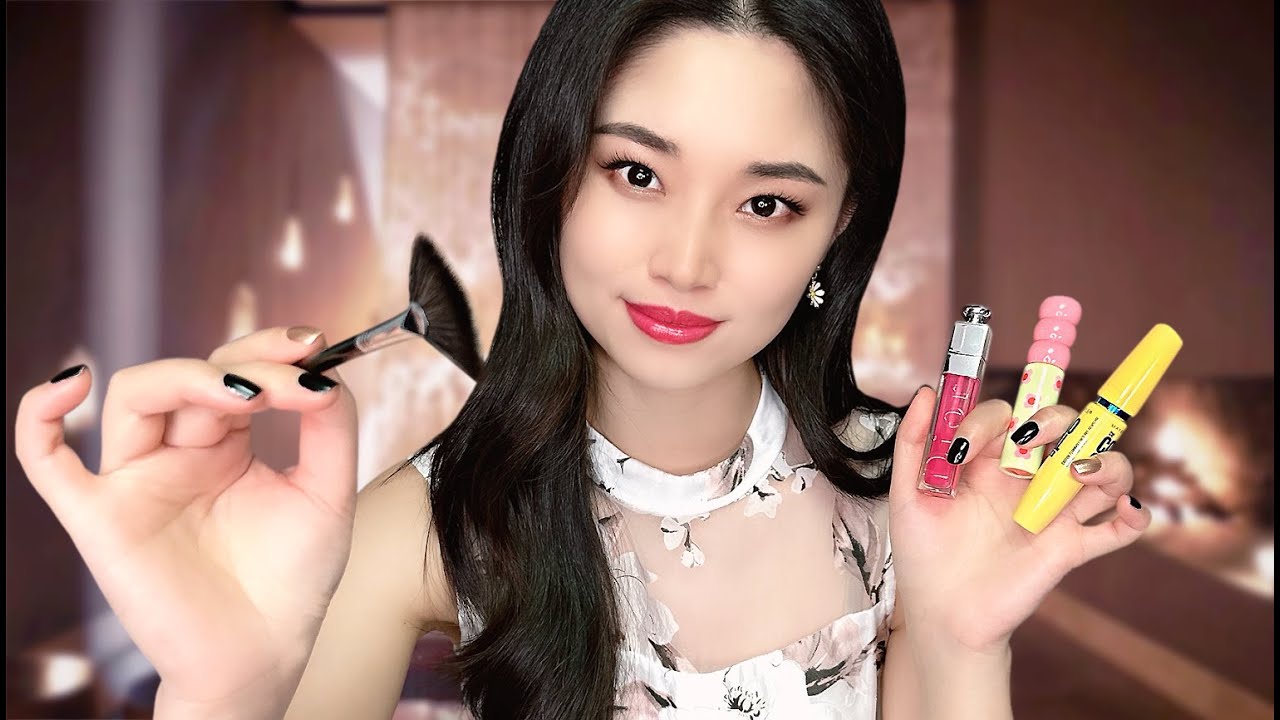 [ASMR] Doing Your Spring Makeup - YouTube