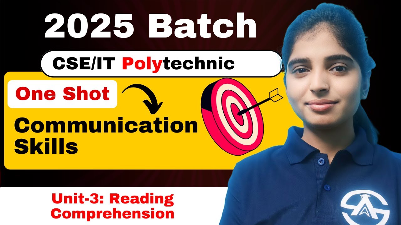 Unit-3 Communication Skills | 12 Marks Confirmed | One Shot Revision ...