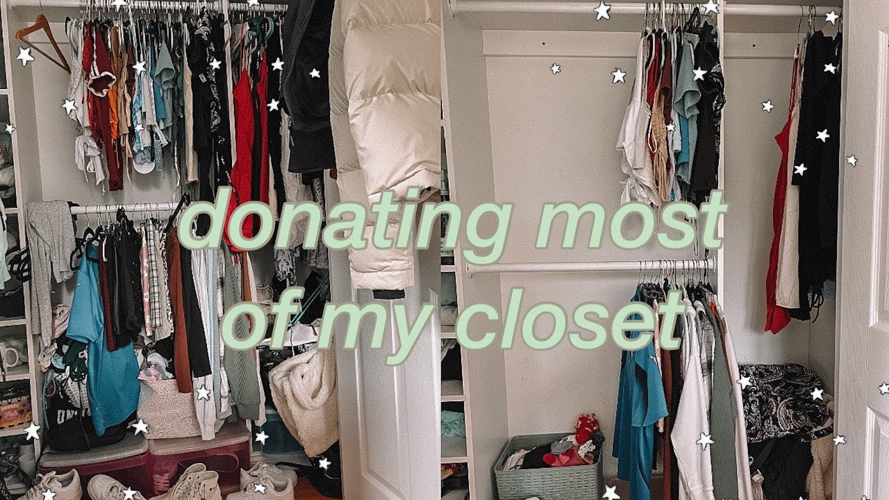 REDOING MY ENTIRE WARDROBE | DECLUTTER & CLEANING OUT MY CLOSET 2022 ...