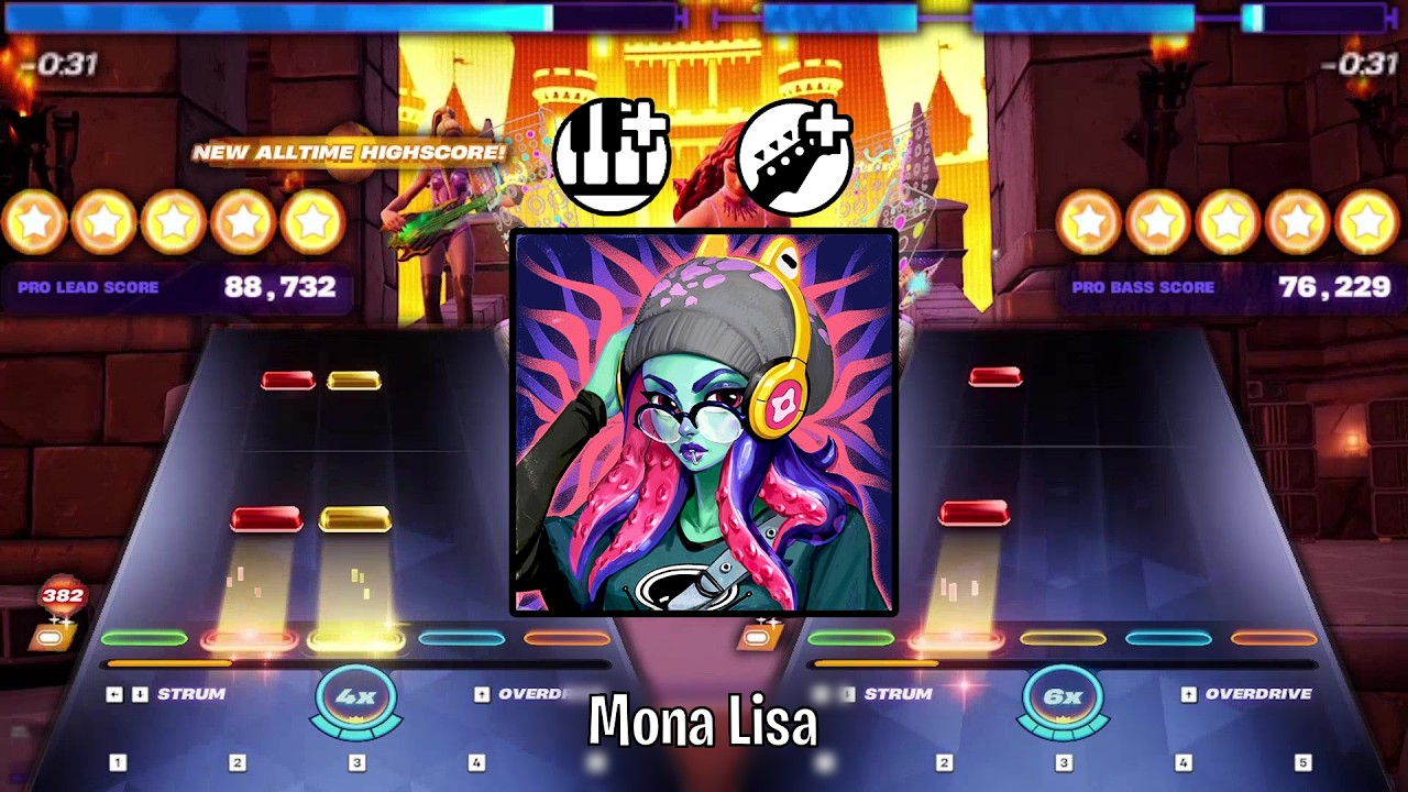 Mona Lisa | Pro Lead & Bass | Expert PFC | Fortnite Festival - YouTube