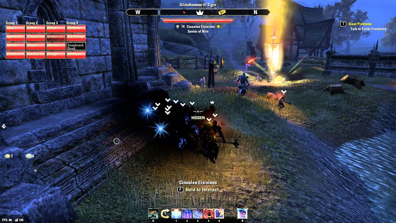 eso 2014 11 20 KOC public raid on thursday pt4 you can't ride a giant ...