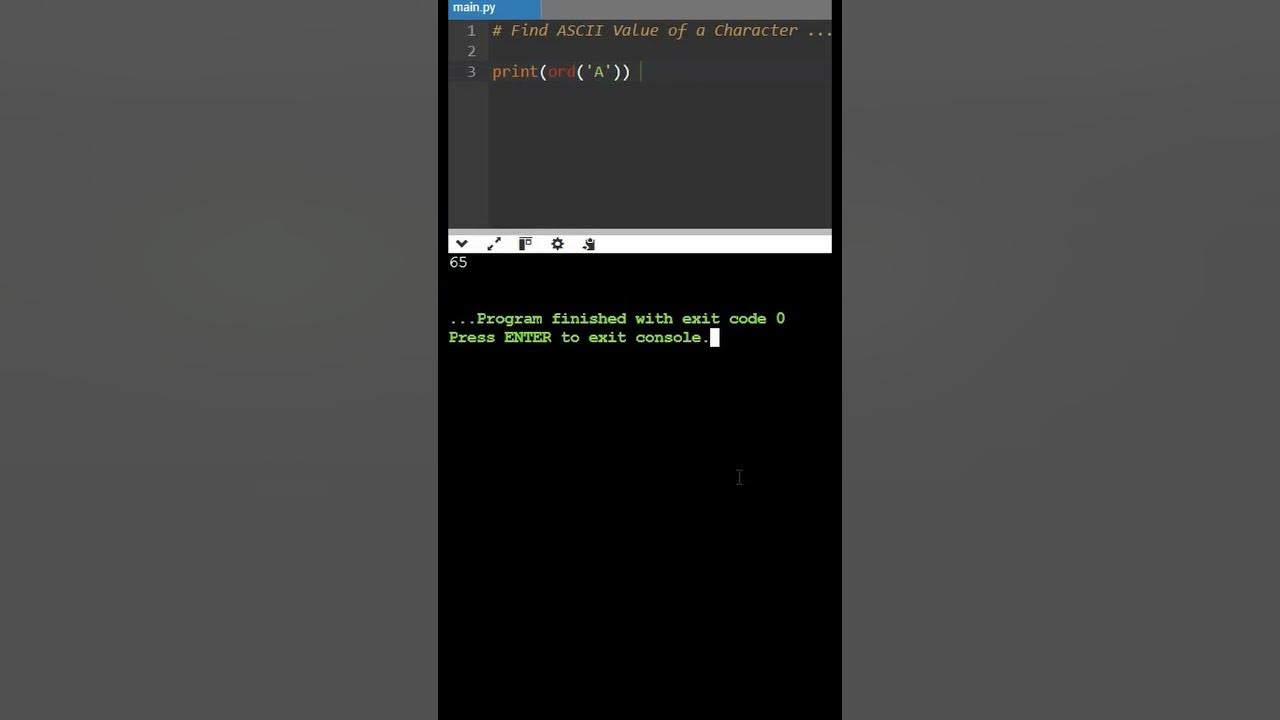 🔥 Find the ASCII Value of a Character in Python! #Shorts #codinglife #coding #correctcoding ...