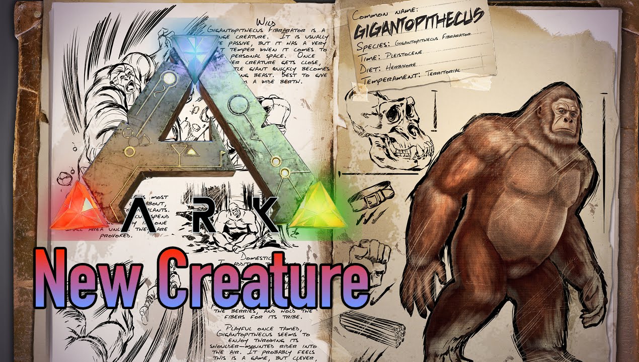 ARK Spotlight || NEW Dinosaur ! - Gigantopithecus - YouTube