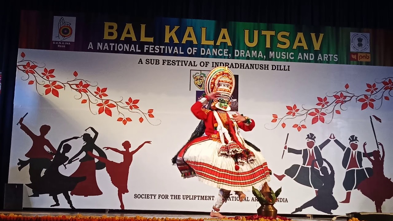 Kathakali by Aditya R. In Indradhanush Dilli 2019 at Delhi Tamil Sangam ...