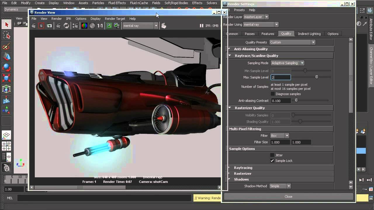 88 Controlling anti aliasing quality of your renders - YouTube