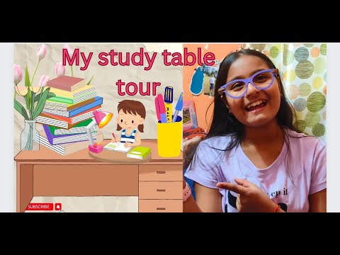 My study table tour|| desk tour 🙂||vlog day 30/100 - YouTube