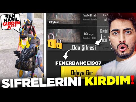 ODALARIN ŞİFRESİNİ KIRIP TROLLEDİM! 😂 (TEHDİT ETTİLER!) | PUBG Mobile
