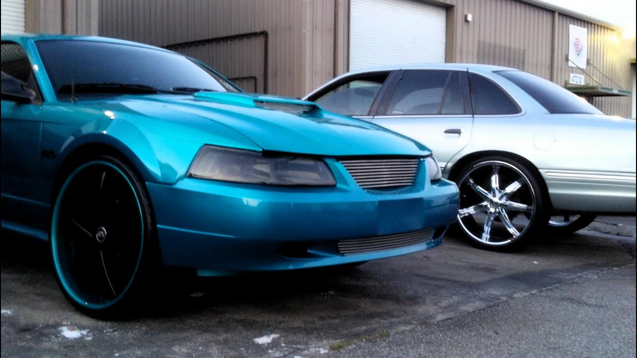 SCREAMINNN Ford Mustang on 24 inch Forgiatos - YouTube