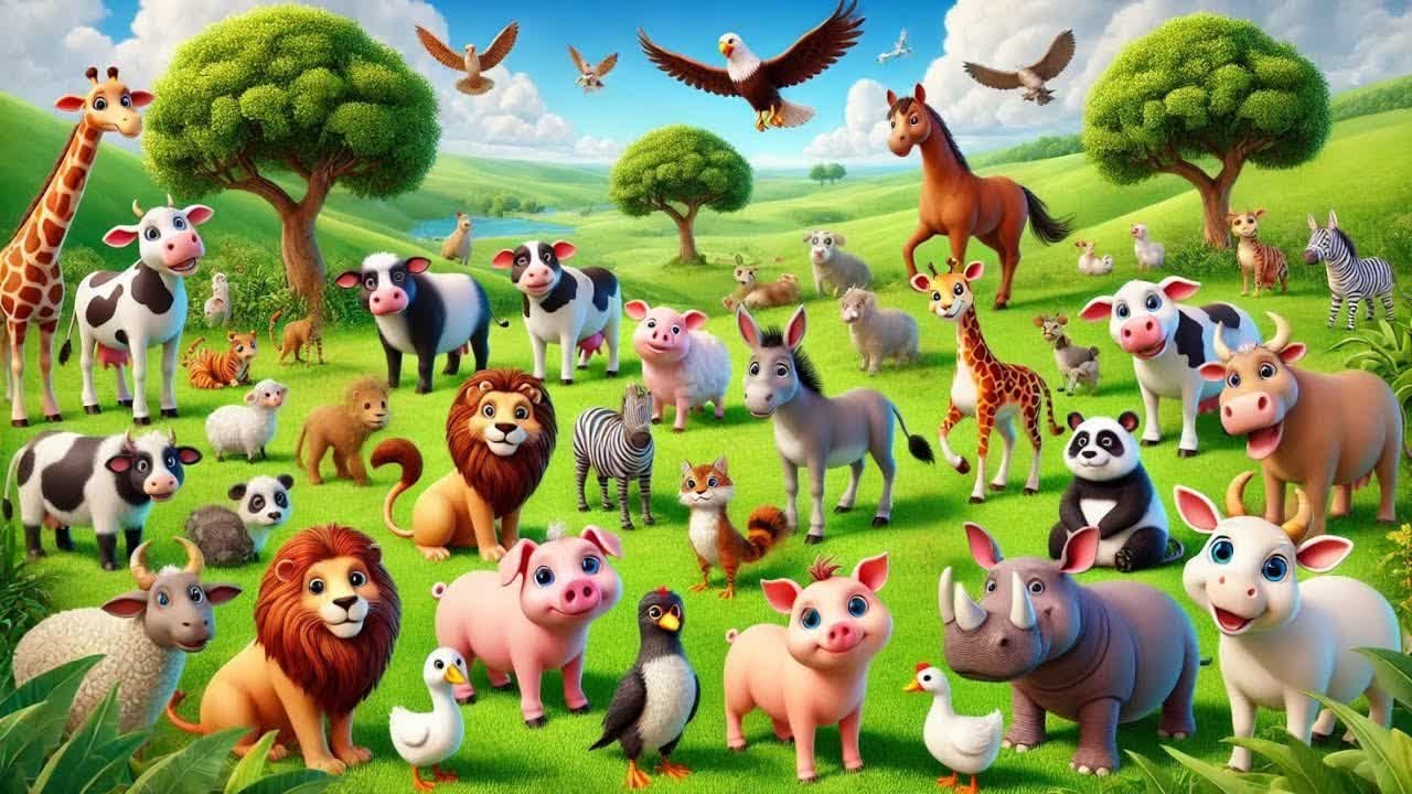 NEW! "Farm Animals for Kids | Learn Animal Names, Sounds & Fun Facts ...