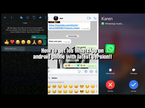 How to get the latest IosWhatsApp (message react feature) onandroid phone | hridya