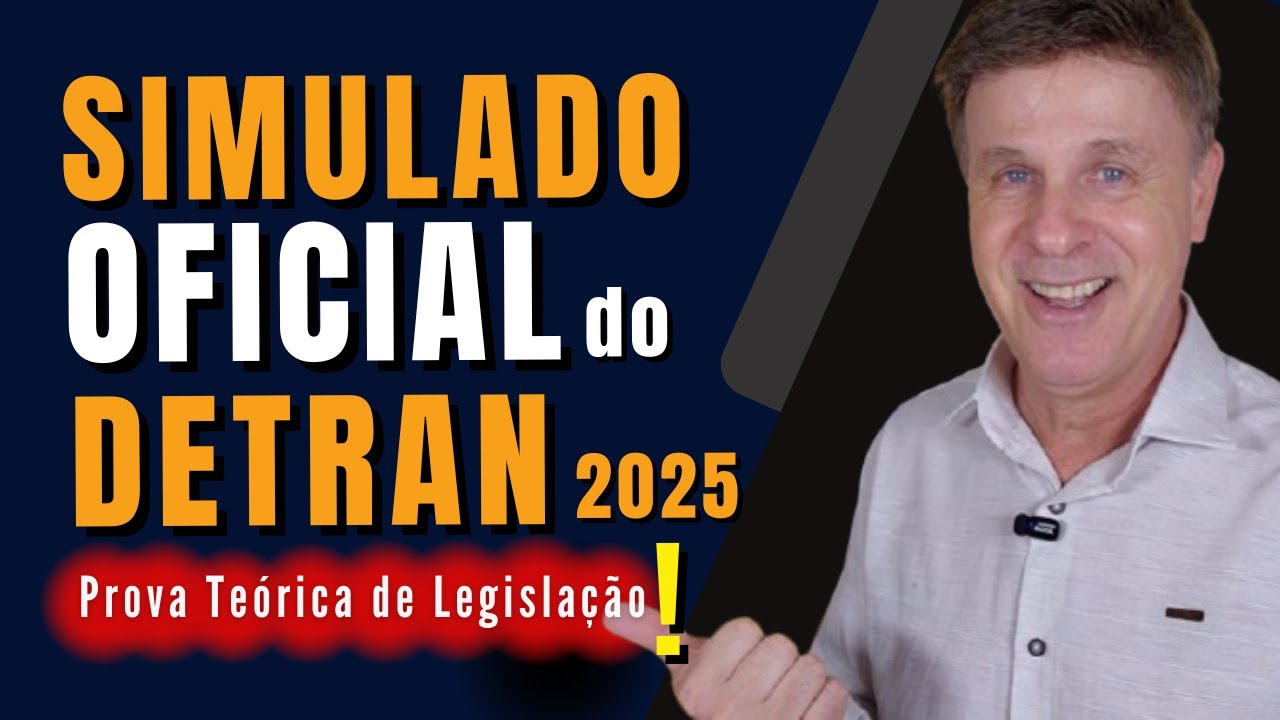 Simulado DETRAN 2025 Oficial. Prova Teórica de Legislação. - YouTube