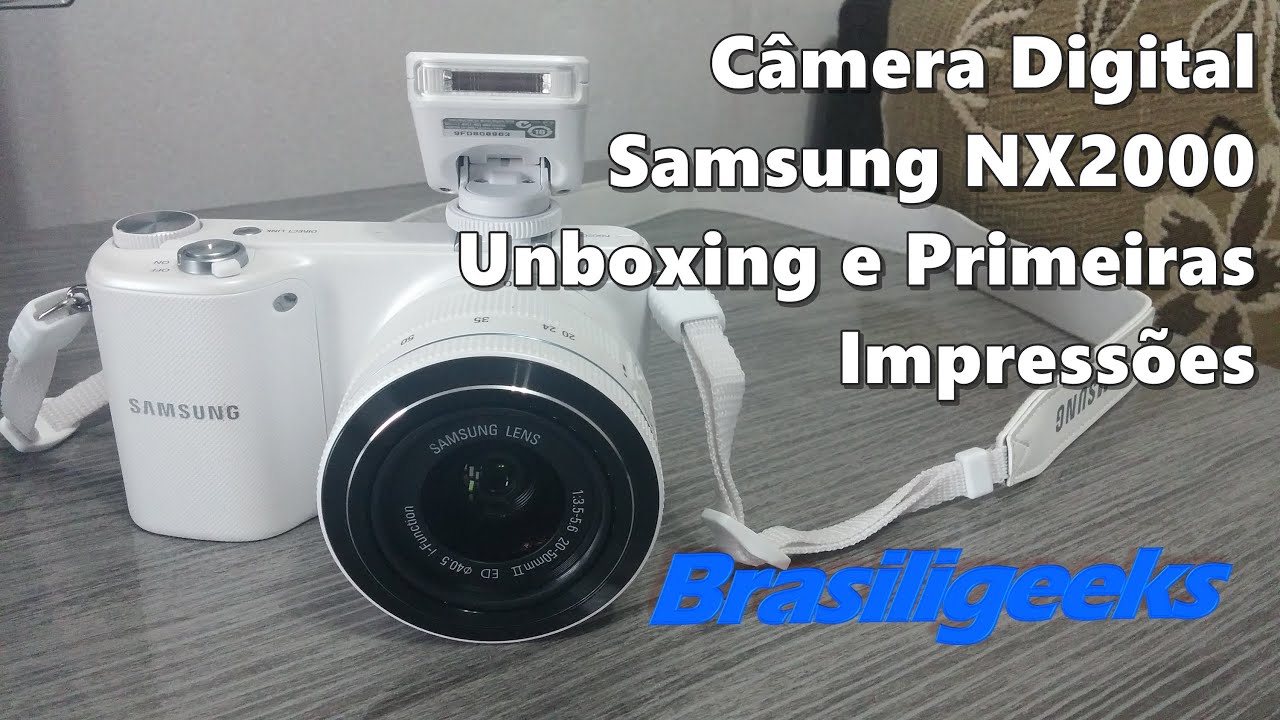 Câmera Samsung NX2000 - 20MP, wi-fi, touch e lentes intercambiáveis ...