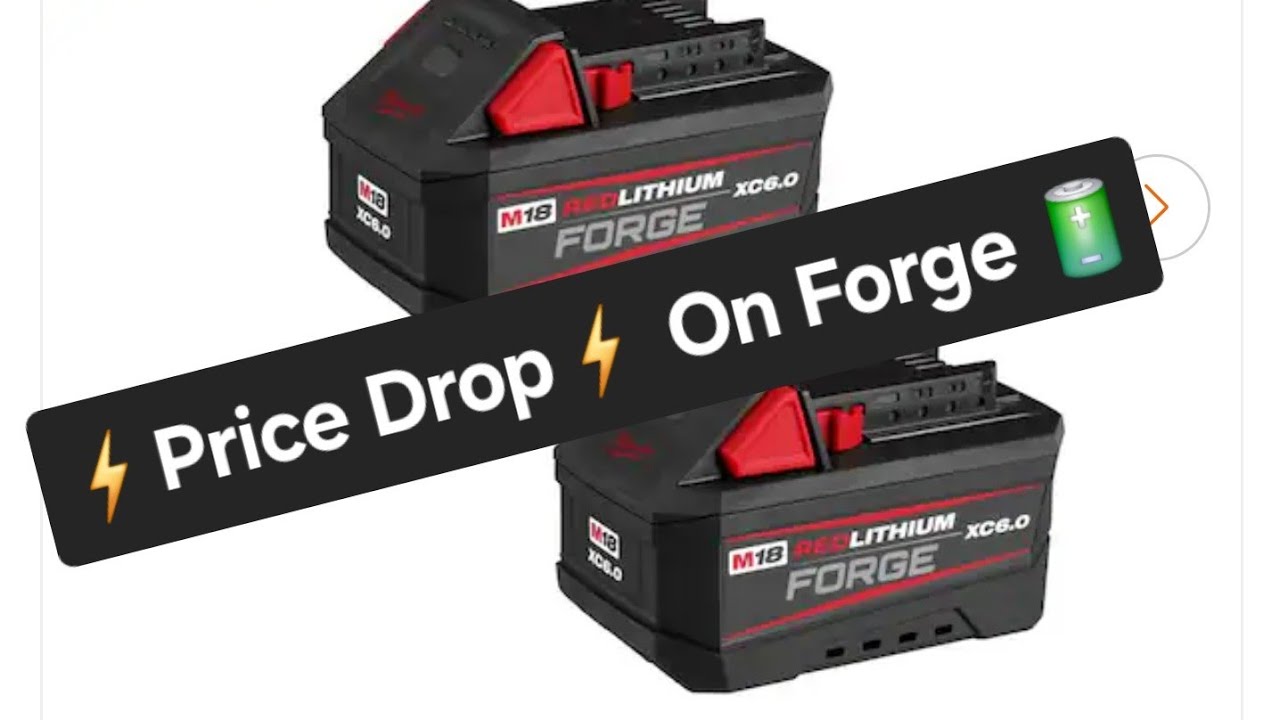 ⚡️ Price Drop ⚡️Milwaukee Forge 6ah Batteries - YouTube