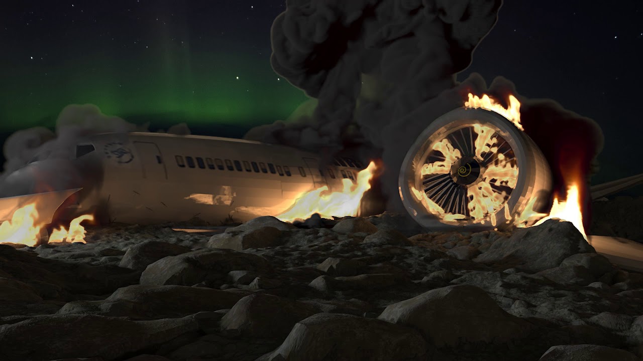 Plane crash animation - YouTube