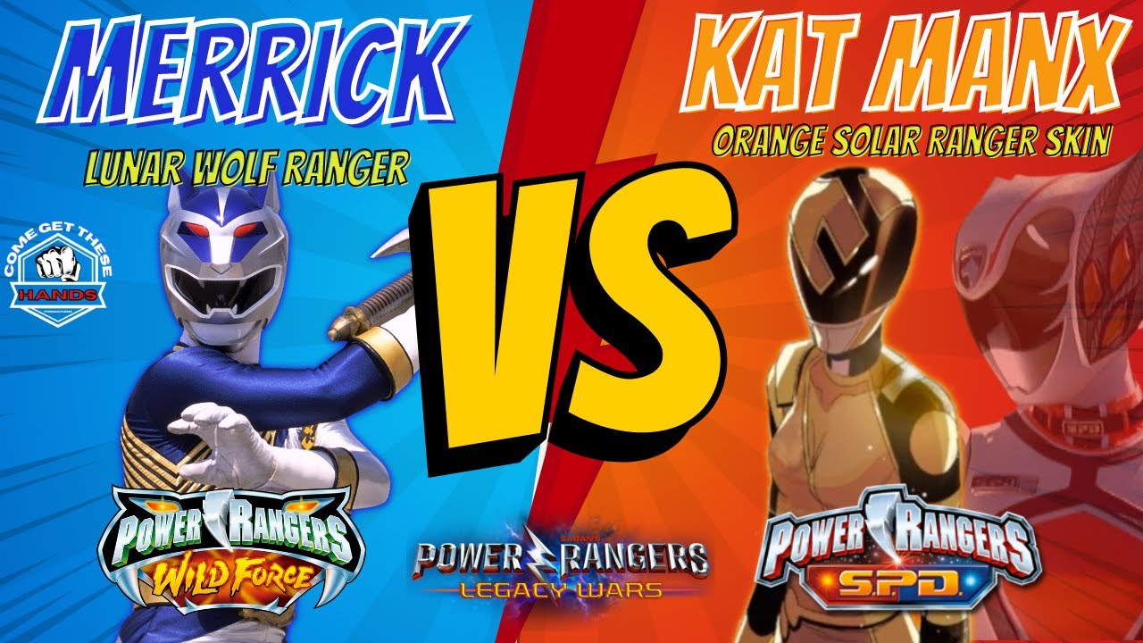 Power Rangers Legacy Wars Merrick Vs Kat Manx Orange Solar Skin ...