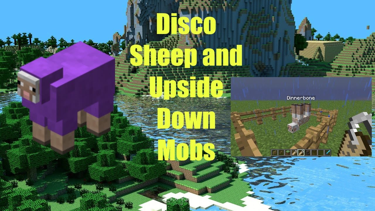 Minecraft Disco Jeb Sheep and Dinnerbone - YouTube