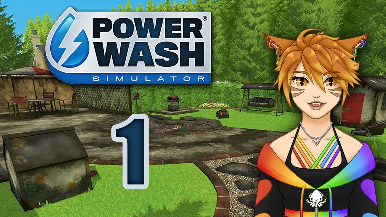 Clean the Back Garden, Dirt Bike, & The Van! ~PowerWash Simulator ...